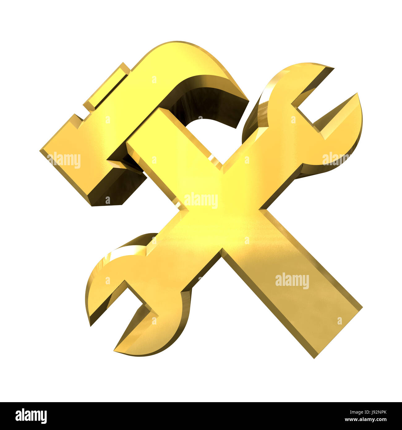 tool, isolated, workshop, industrial, hardware, teeth, repair, golden ...