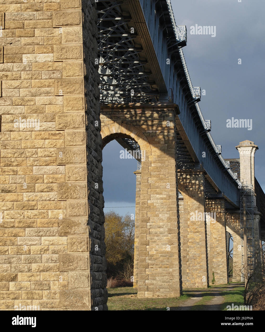 blue, architectural, city, town, colour, engineering, bridge, beam ...