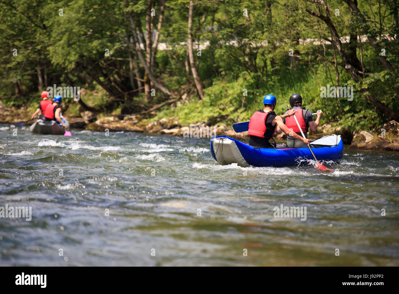 wave, paddle, action, expedition, raft, water, humans, human beings ...