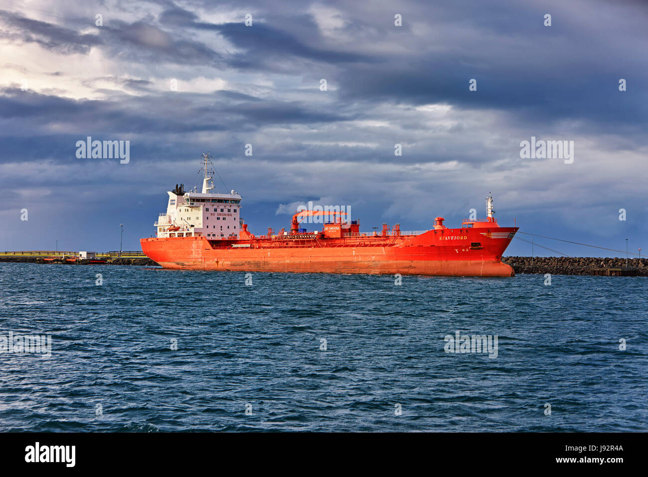 Tanker, port area, Reykjavík, Iceland Stock Photo - Alamy