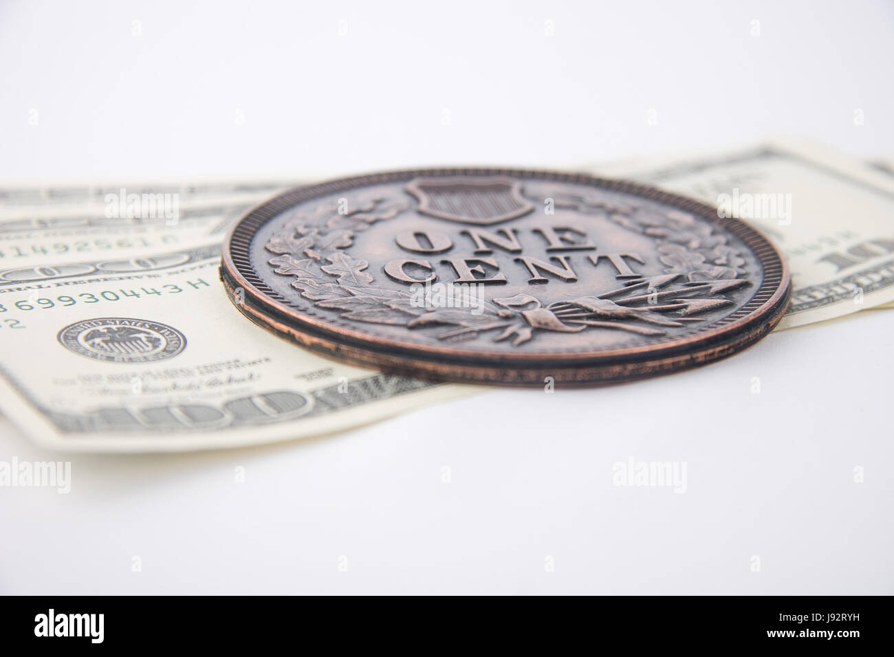 dollar, dollars, object, isolated, coin, one, finance, hundred ...