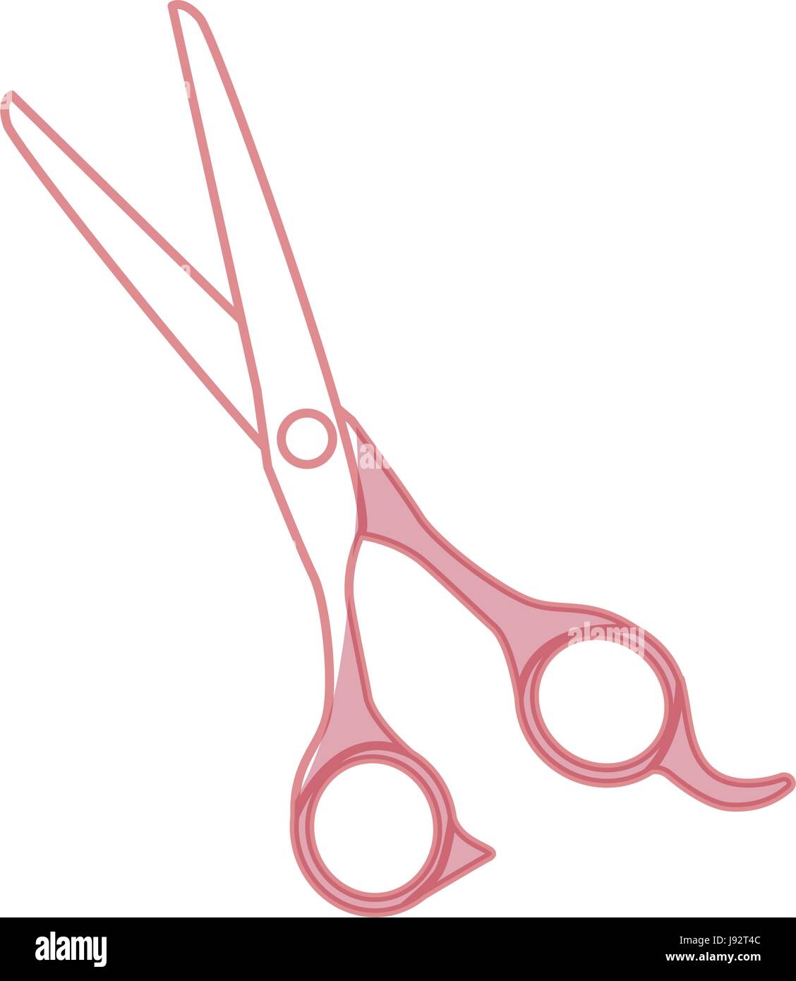 Professional haircutting scissors comb Stock Vector Images - Alamy