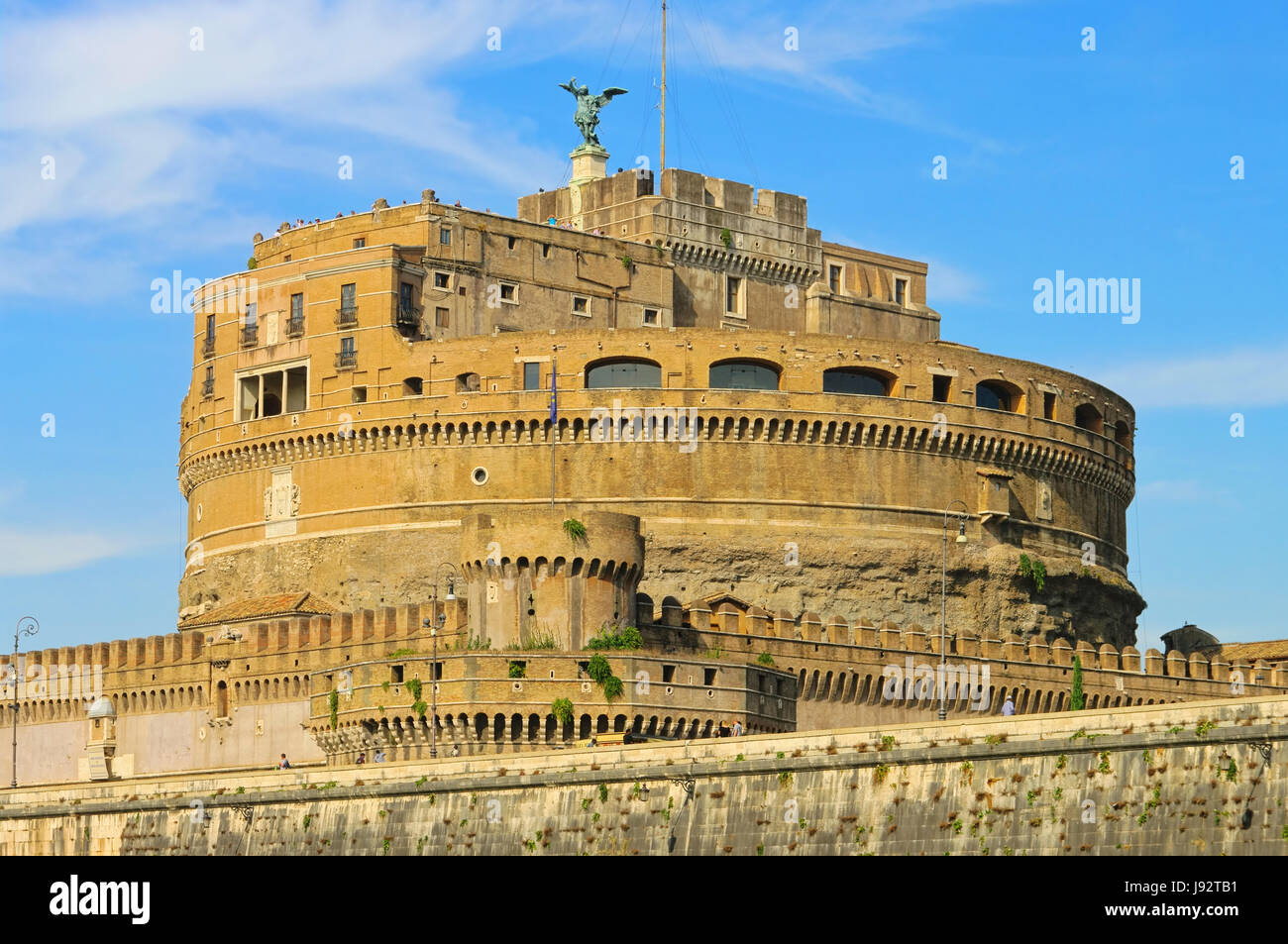Rome, roma, angel, angels, roman, chateau, castle, blue, tower, art ...