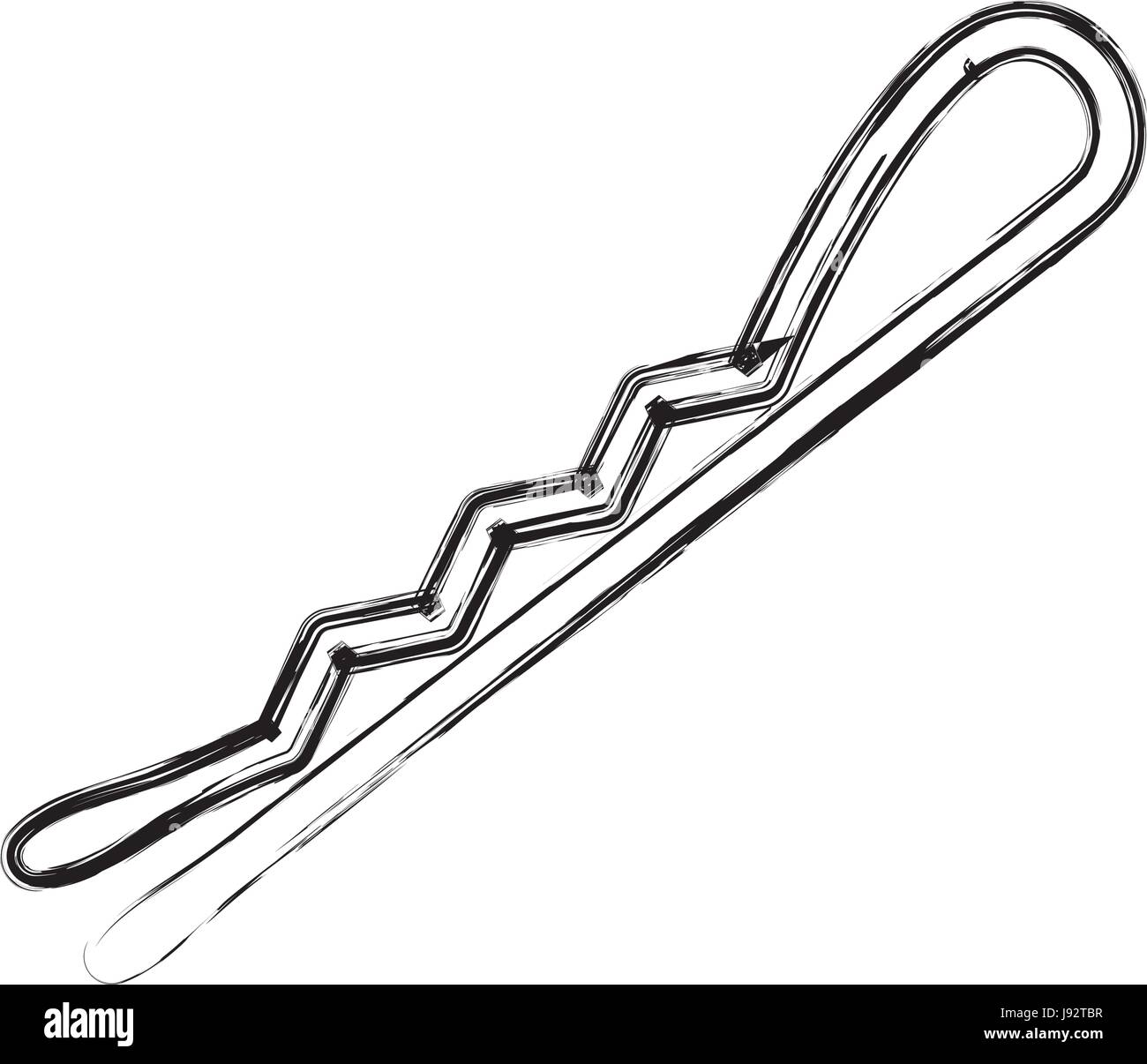 claw hair clip Stock Vector Image & Art - Alamy