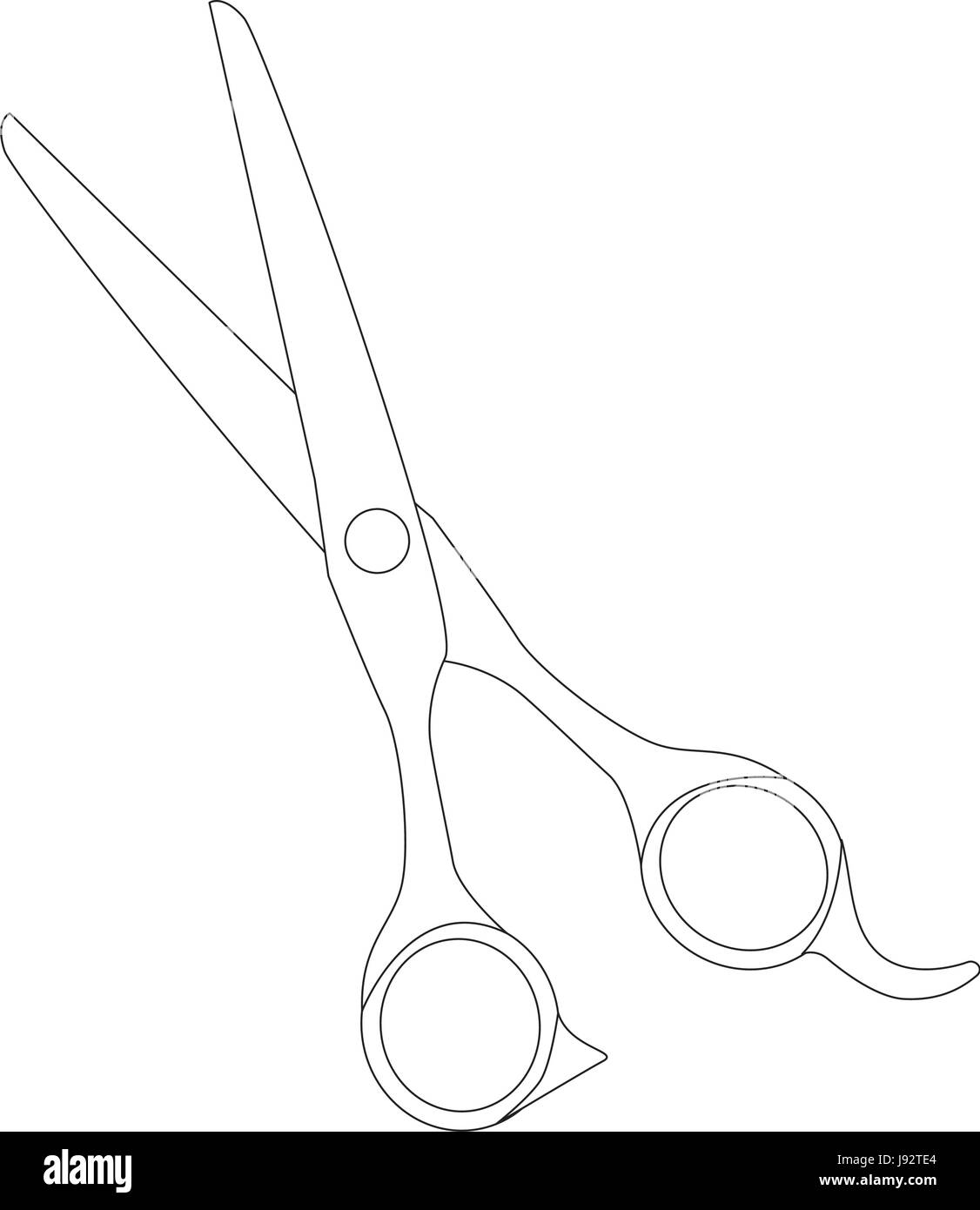 Hair Scissors Drawing