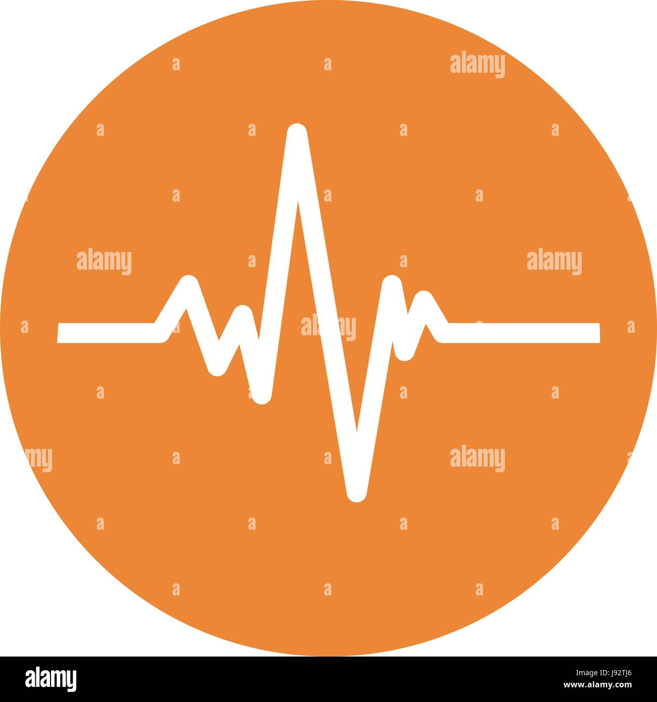 Heartbeat waves symbol Stock Vector Image & Art - Alamy