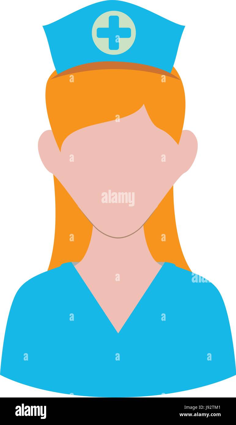 Nurse profile cap icon vector hi-res stock photography and images - Alamy