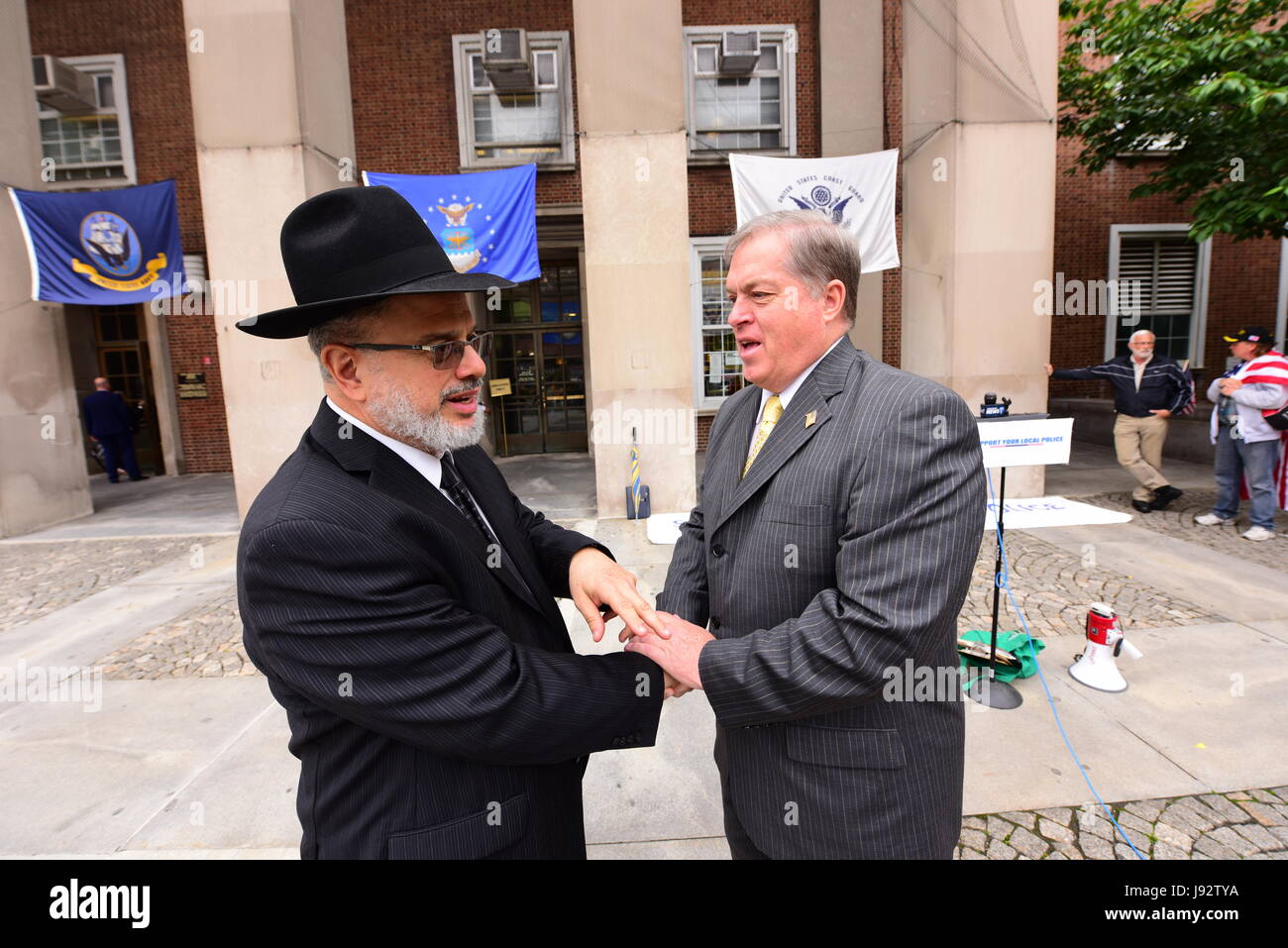 New York City, USA. 30th May, 2017. Retired NYPD captain Joe Concannon ...