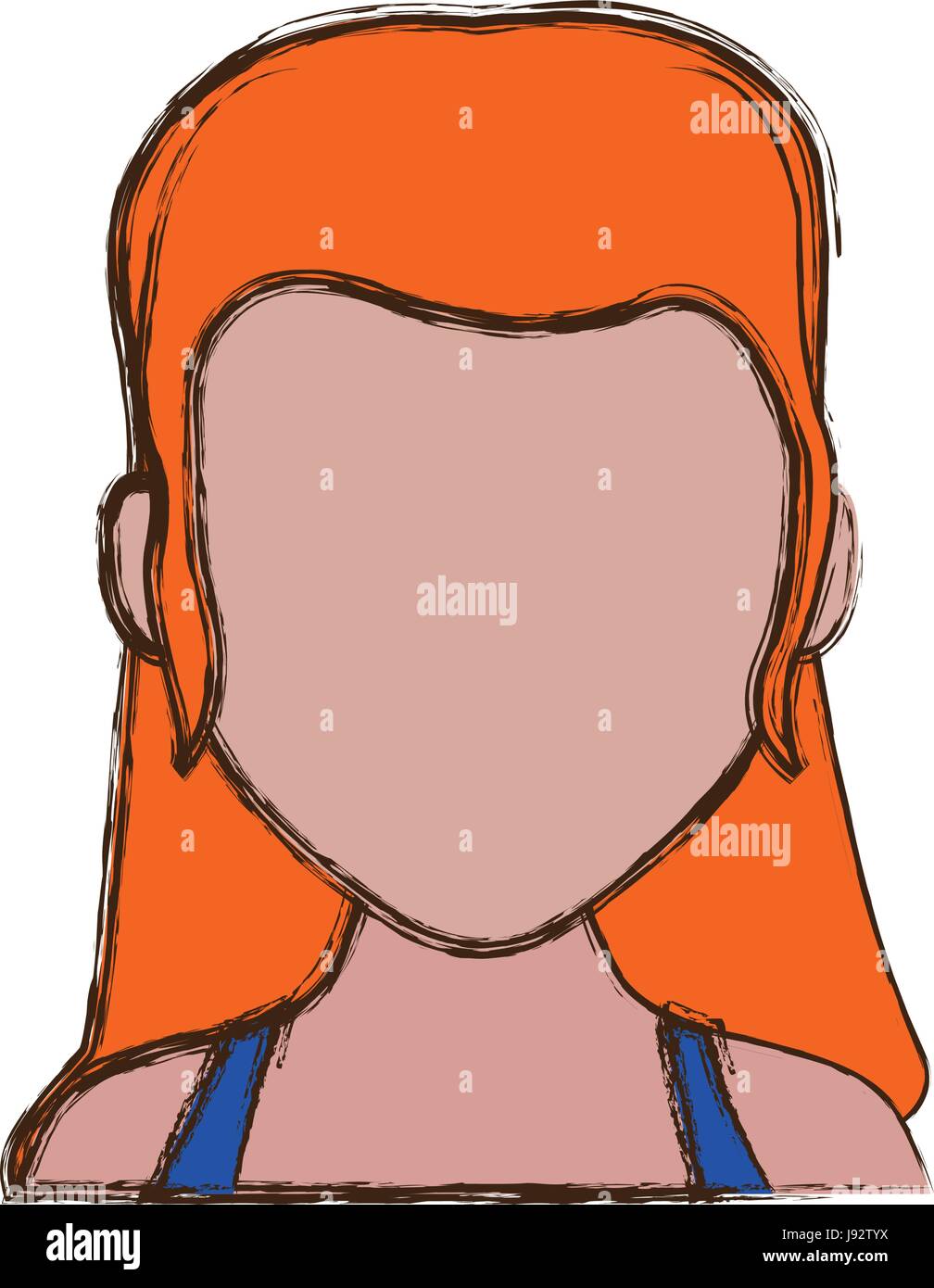 Anonymous female model Stock Vector Images - Alamy