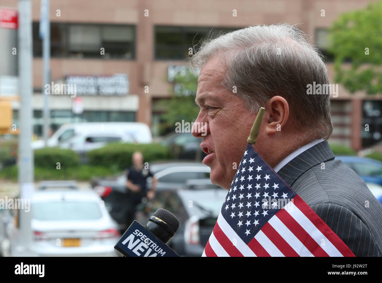 New York City, USA. 30th May, 2017. City council candidate Joe ...