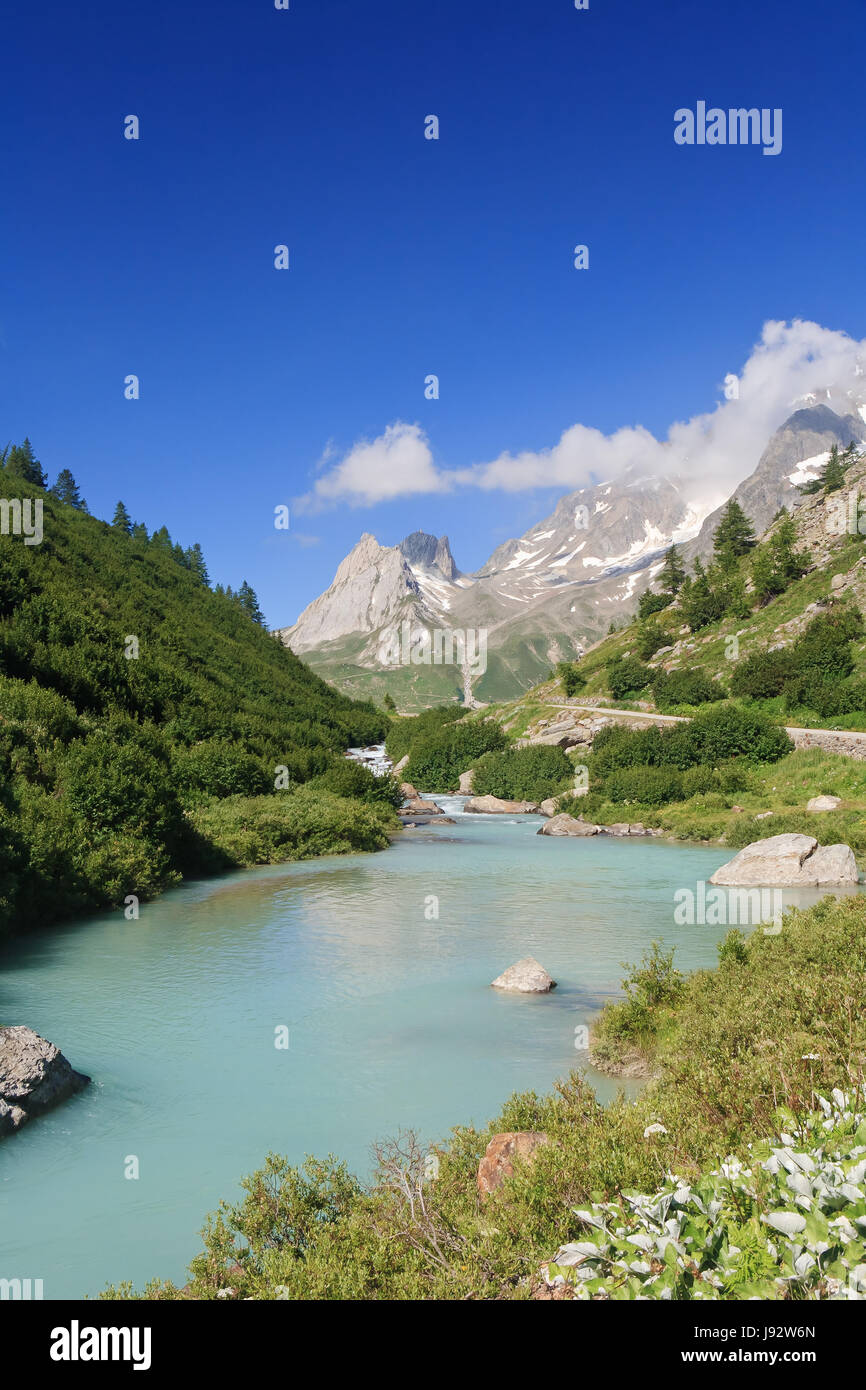 alps, stream, valley, landscape, scenery, countryside, nature, mountain ...