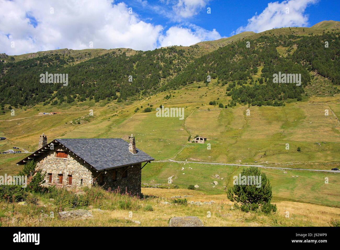 house, building, andorra, pyrenees, landscape, scenery, countryside ...