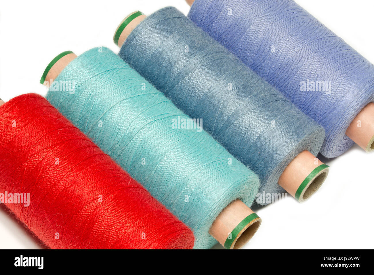 colored cotton reels Stock Photo - Alamy