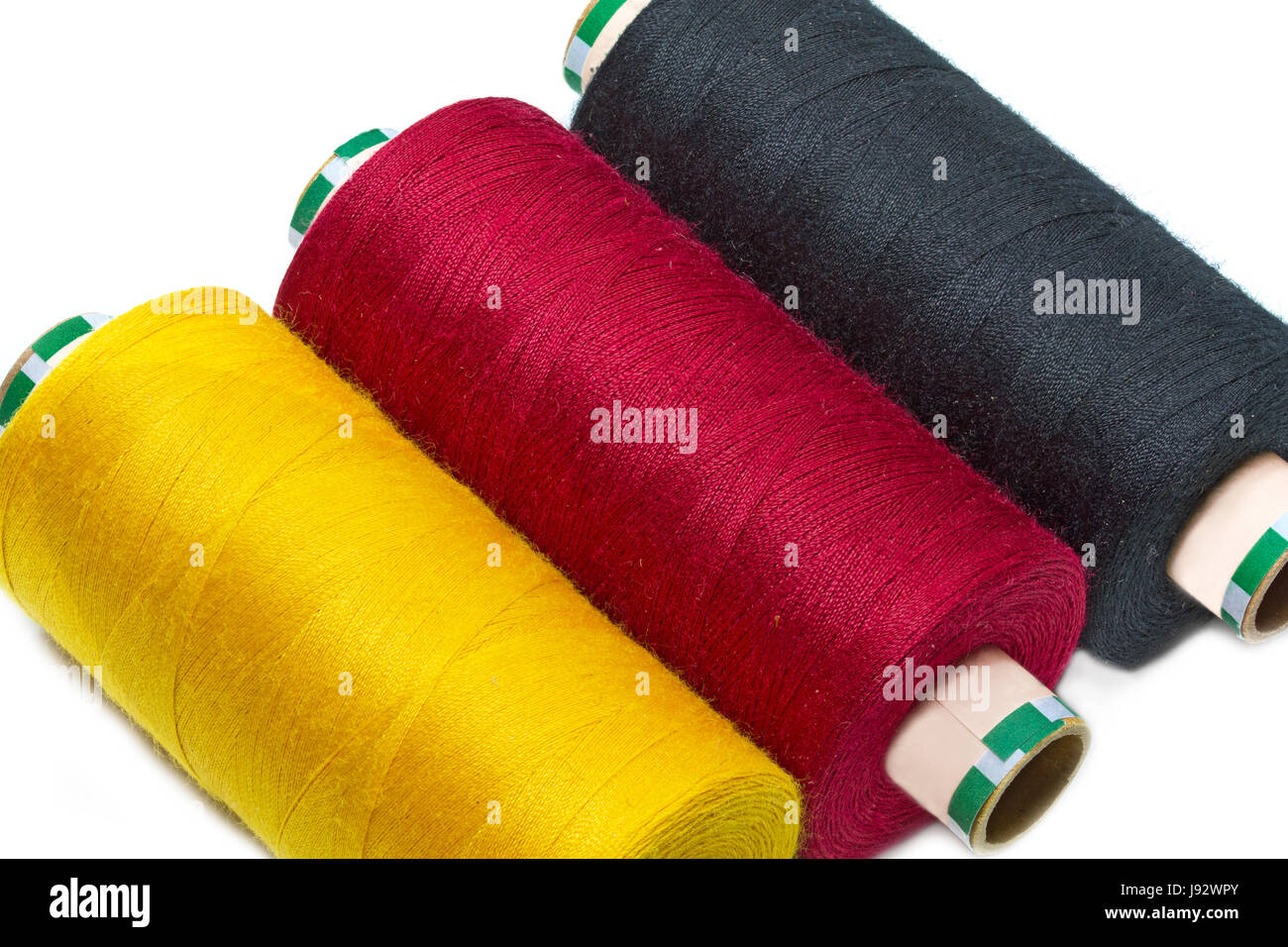 Reels of wool of different colours hi-res stock photography and images ...
