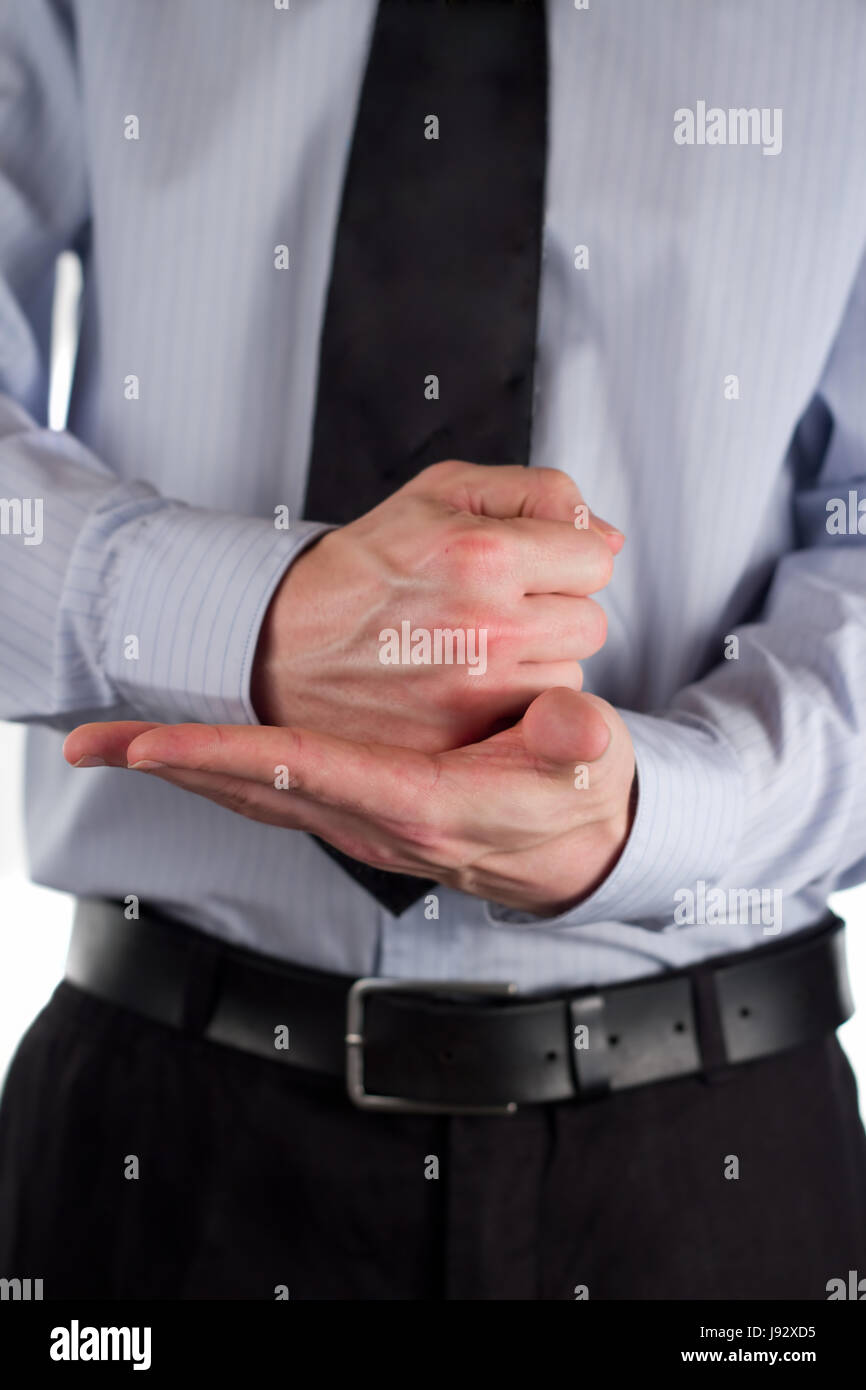 business man gesture Stock Photo - Alamy