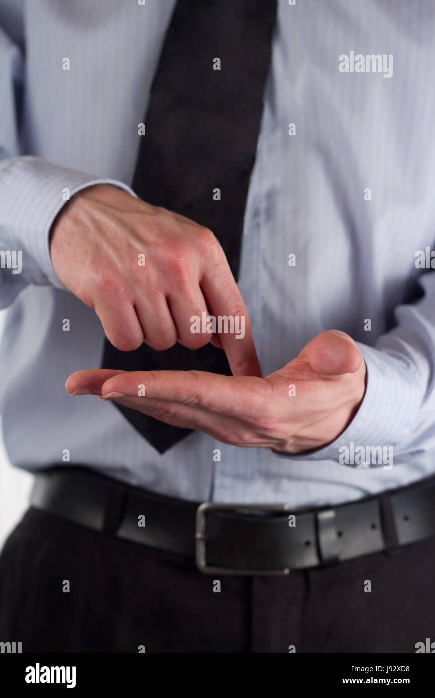 business man gesture Stock Photo - Alamy