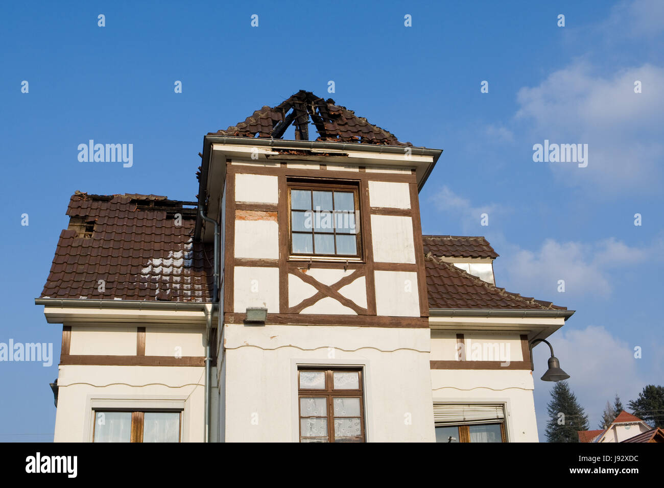 fire, conflagration, fire damage, domestic fuel, house, building, frame ...