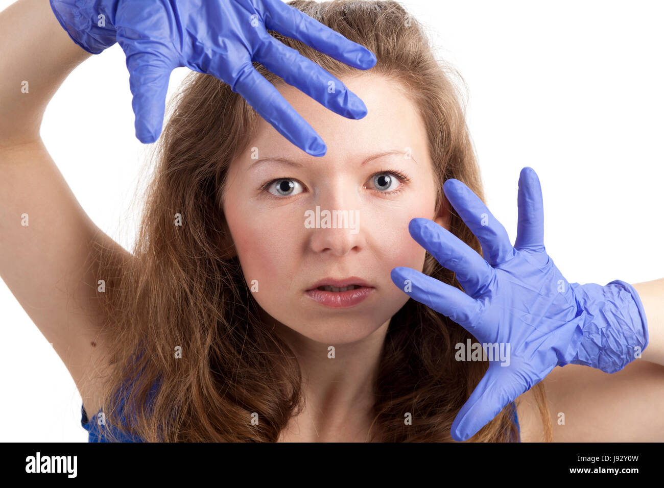 Woman Fear Face Petrified High Resolution Stock Photography and Images ...
