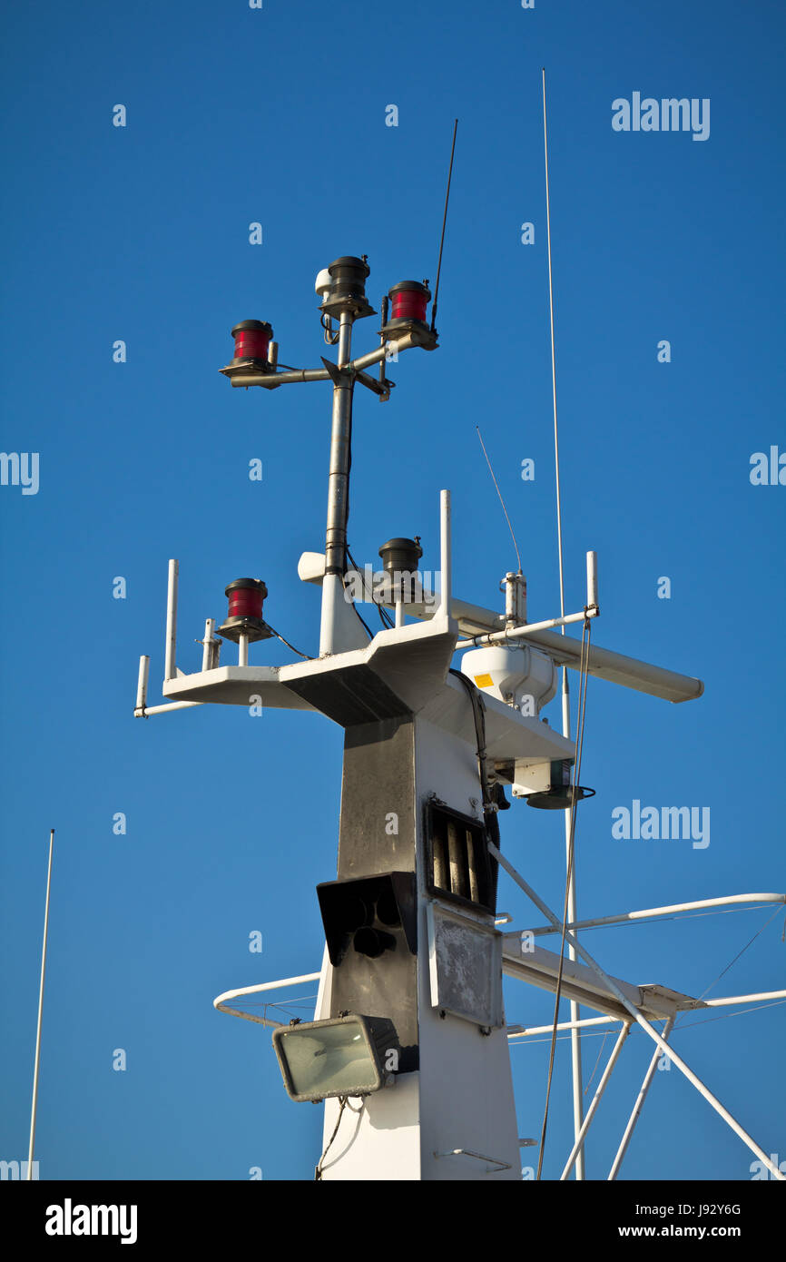 blue, tower, travel, lights, navigation, maritime, transport, steel ...