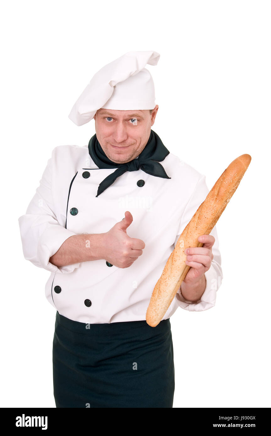 men, man, ok, isolated, uniform, cook, chef, loaf, laugh, laughs ...