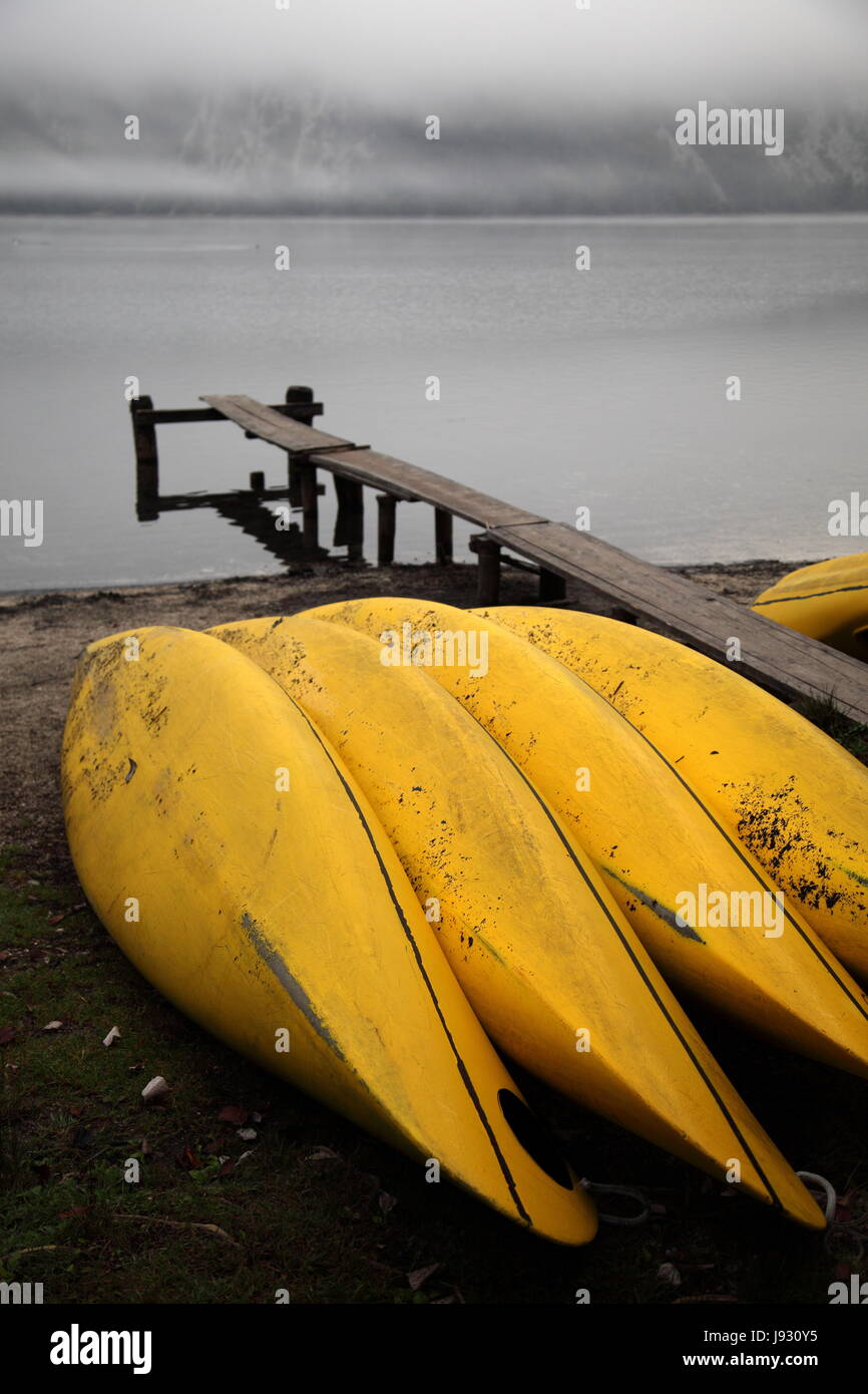 yellow paddle boats Stock Photo - Alamy
