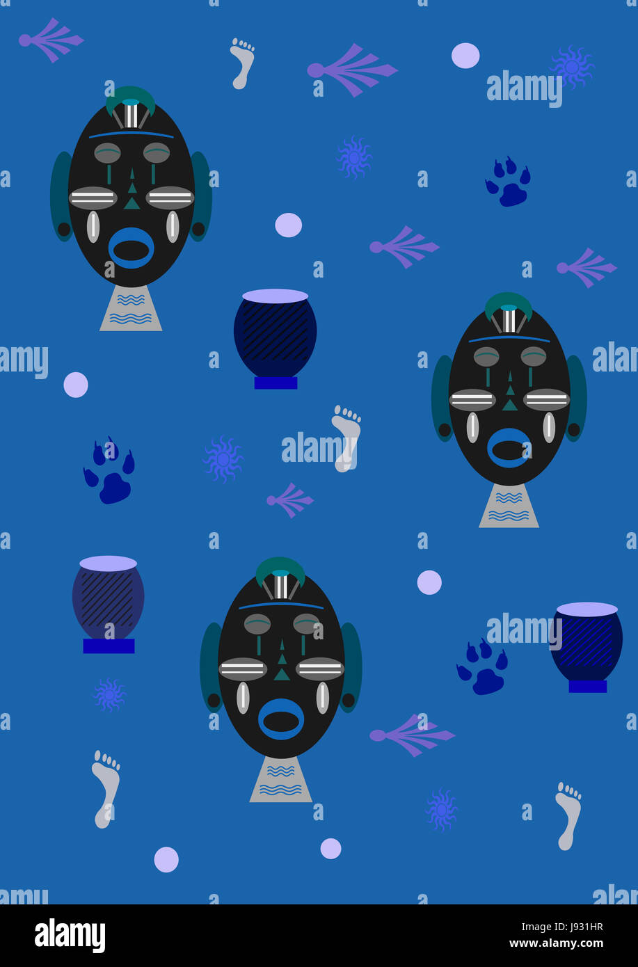 culture, graphic, africa, illustration, African, triangle, abstract ...