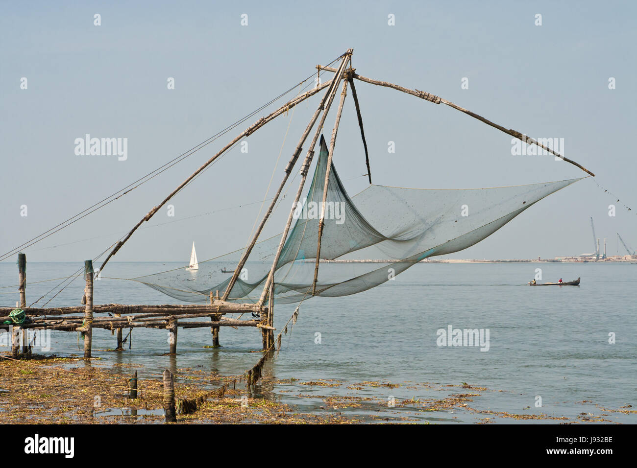 chinese fishing net in kochi,kerala,india Stock Photo - Alamy