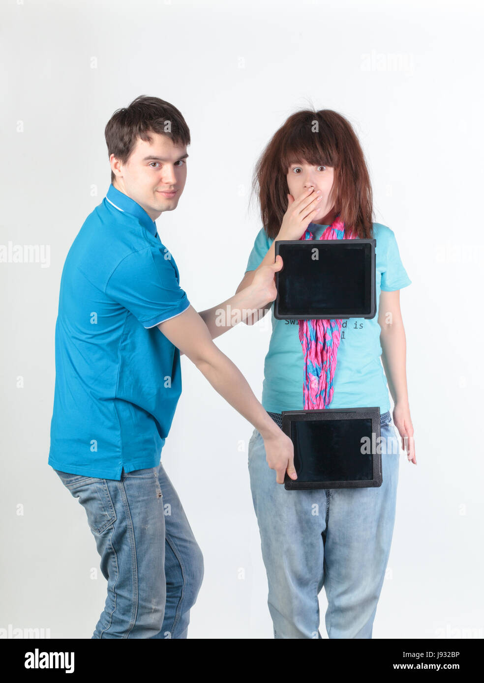 woman, blue, laptop, notebook, computers, computer, laugh, laughs ...