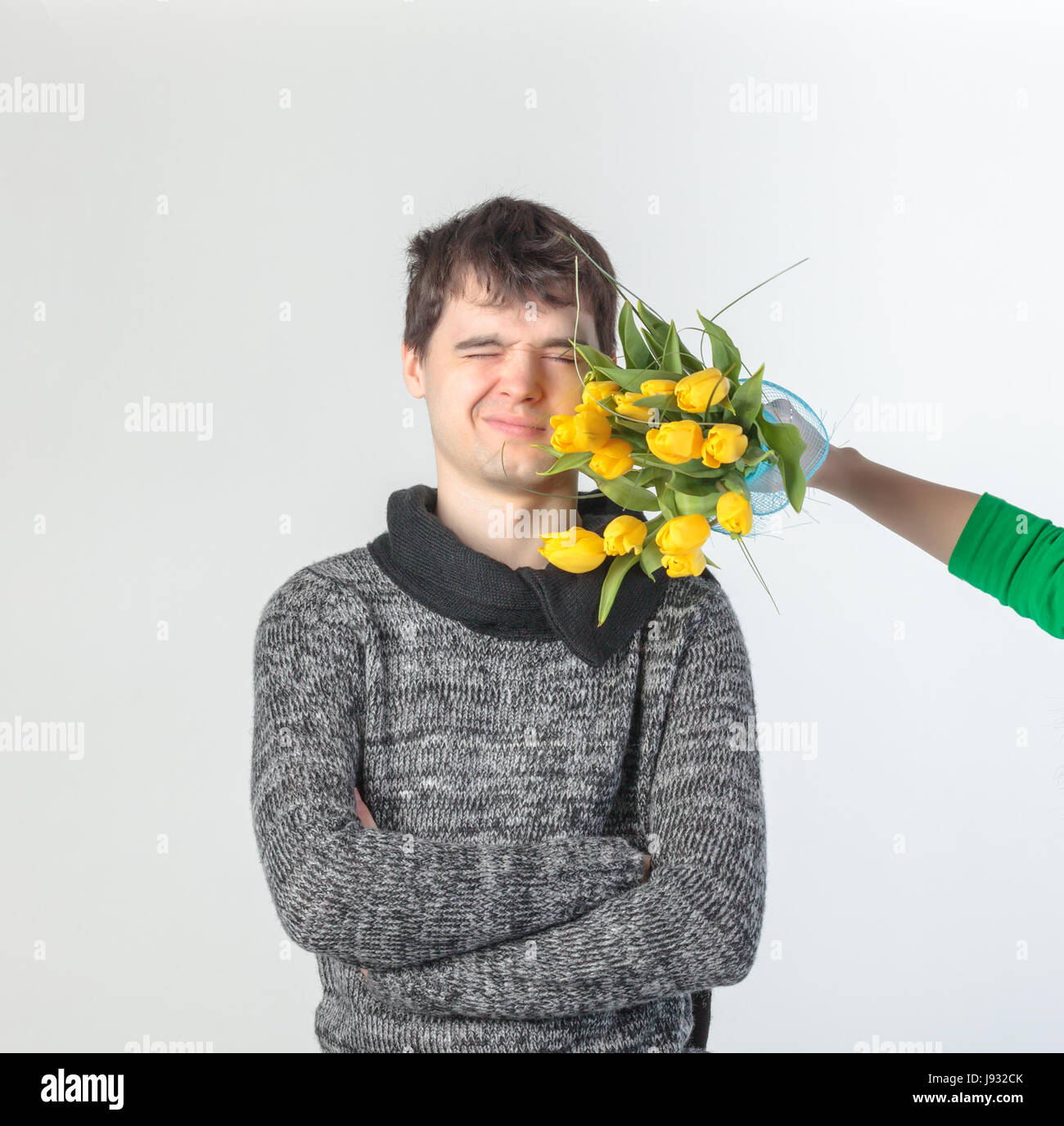 face, portrait, flower, flowers, plant, frustration, tulip, bouquet ...