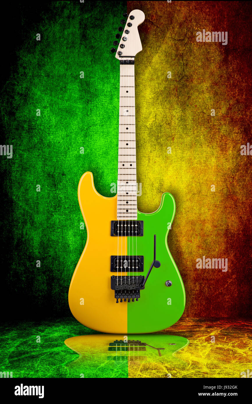 music, colour, contrast, guitar, multicolored, color, measure ...
