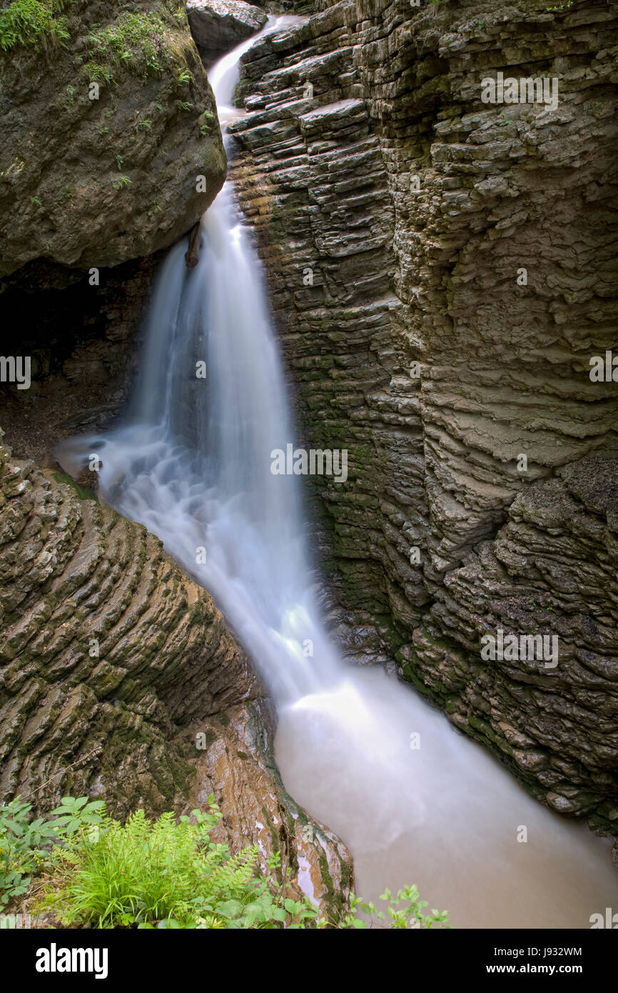 stream, waterfall, landscape, scenery, countryside, nature, mountain ...