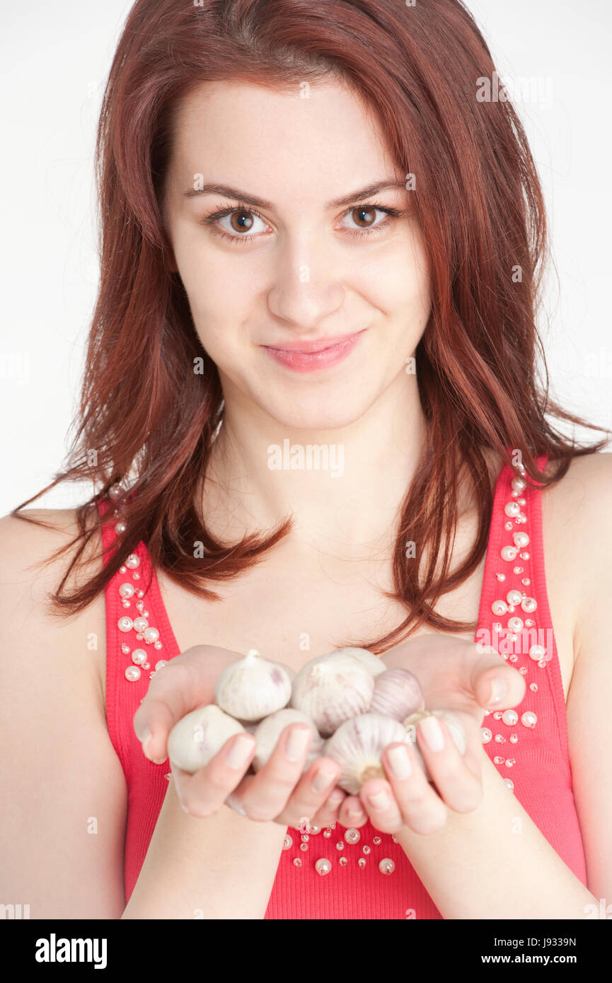 woman, food, aliment, spice, female, garlic, woman, humans, human ...