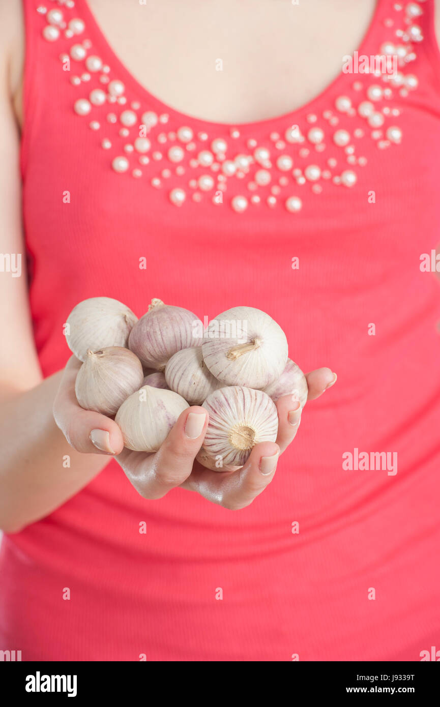 woman, food, aliment, spice, female, garlic, woman, humans, human ...