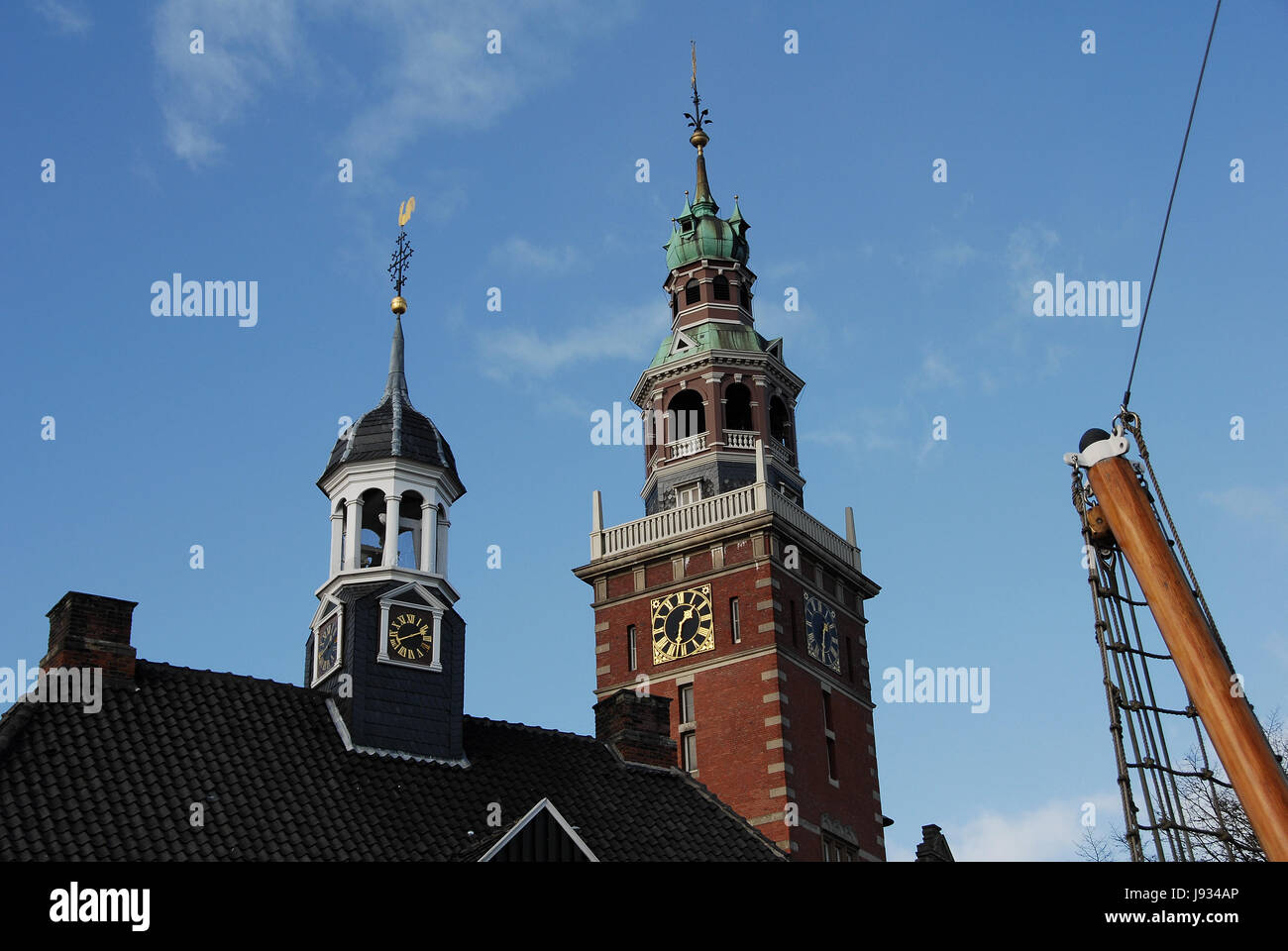 tower, town hall, East Frisia, empty, tower, town hall, towers, East ...