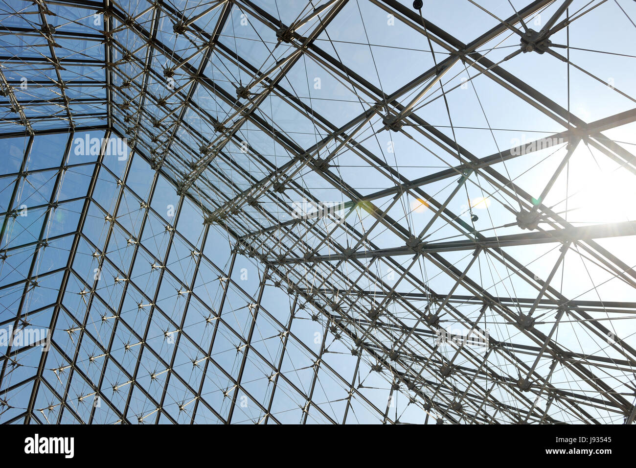 Glass pyramid roof ceiling hi-res stock photography and images - Alamy