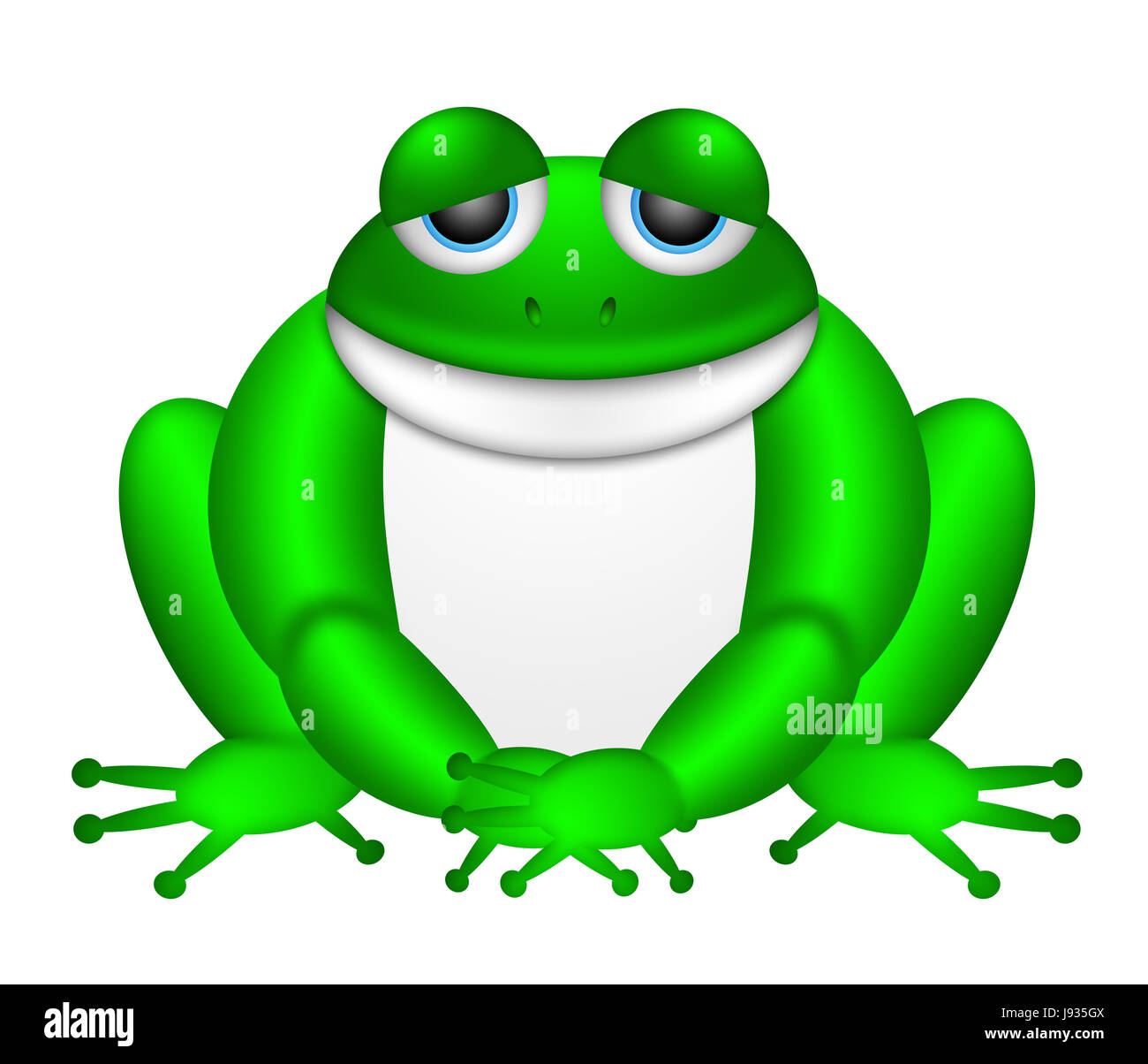 Cartoon fat frog Cut Out Stock Images & Pictures - Alamy