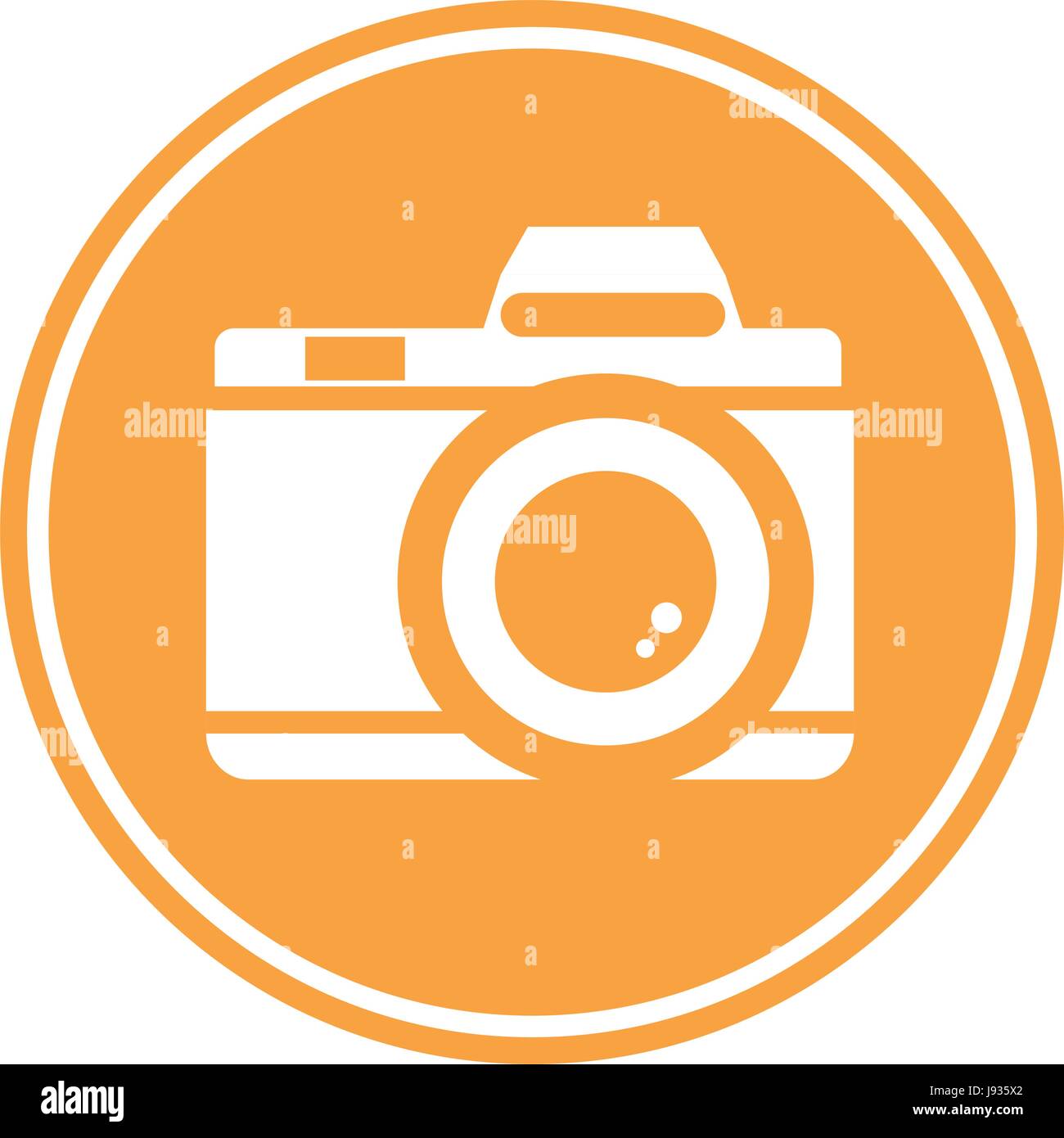 retro photo camera lens equipment photography icon Stock Vector Image ...