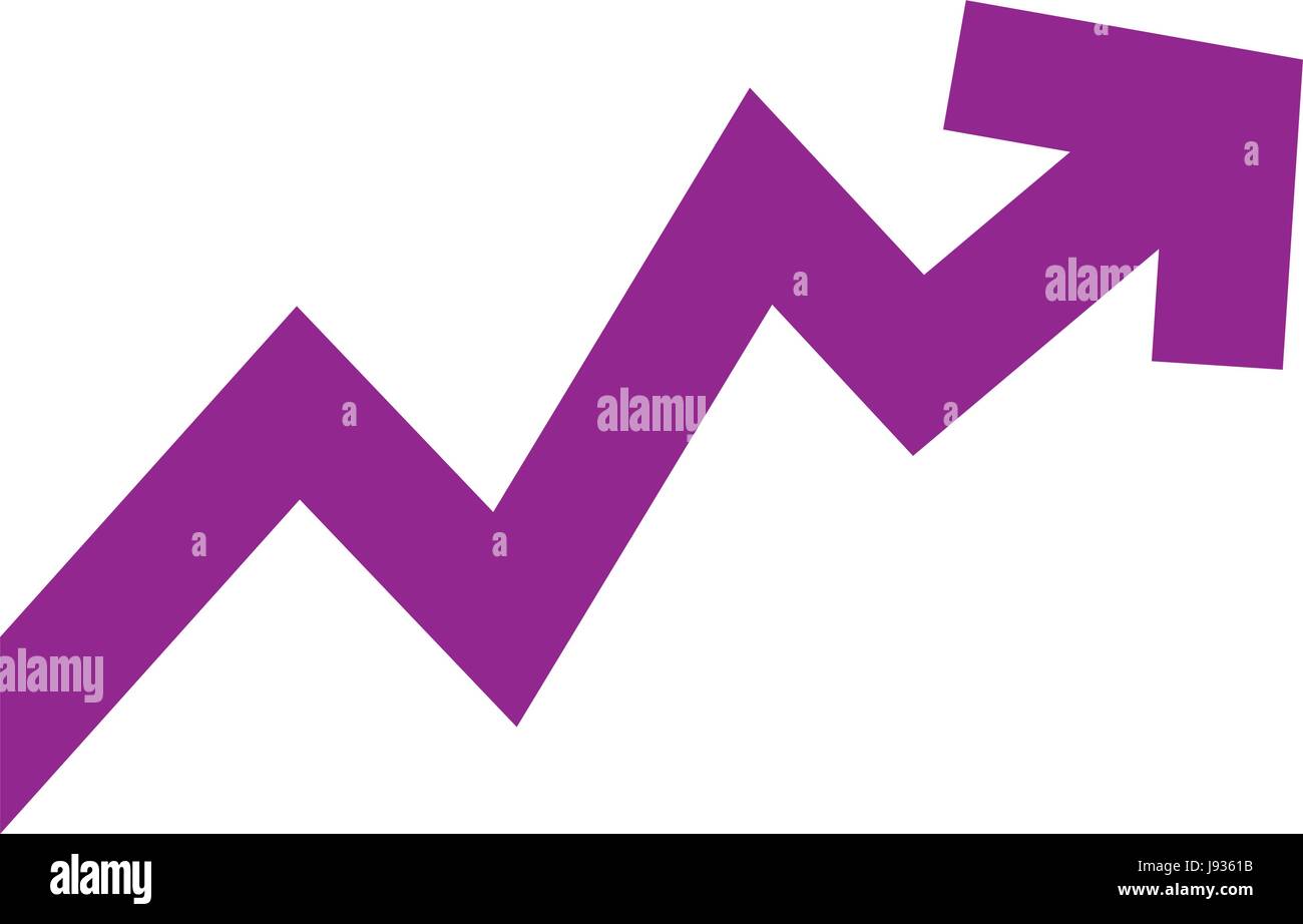 rising arrow. increase, price, investment concept Stock Vector Image ...