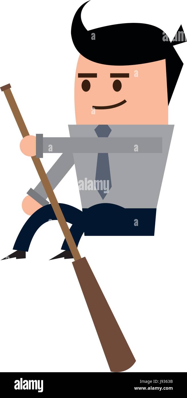 cartoon man business team rowing to success Stock Vector Image & Art ...