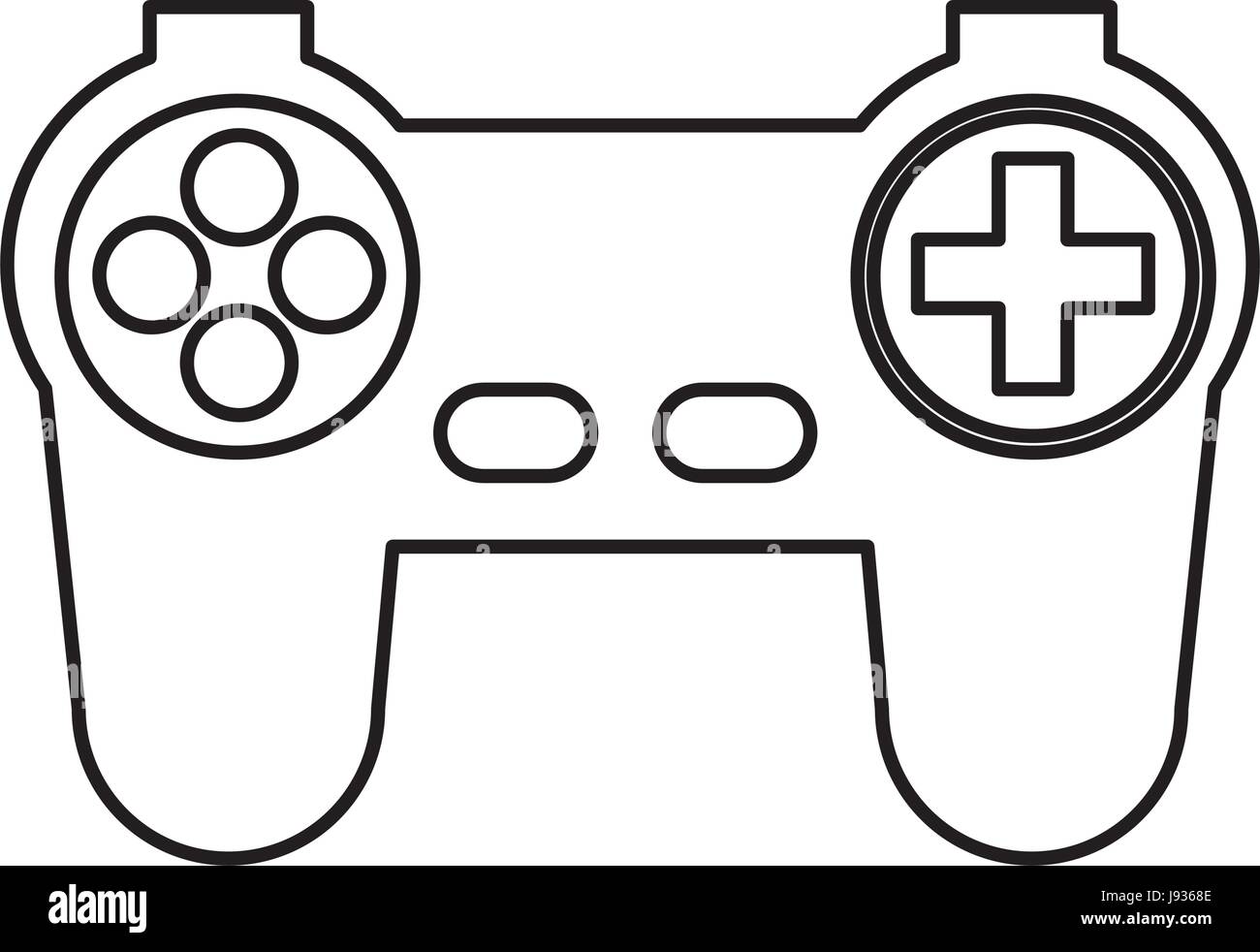 game controller or joystick console keypad icon Stock Vector Image ...