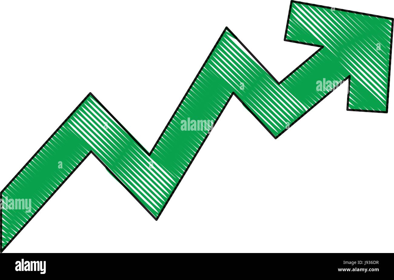 rising arrow. increase, price, investment concept Stock Vector Image ...