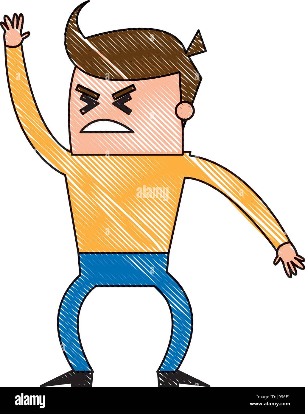 Funny office worker art Stock Vector Images - Alamy