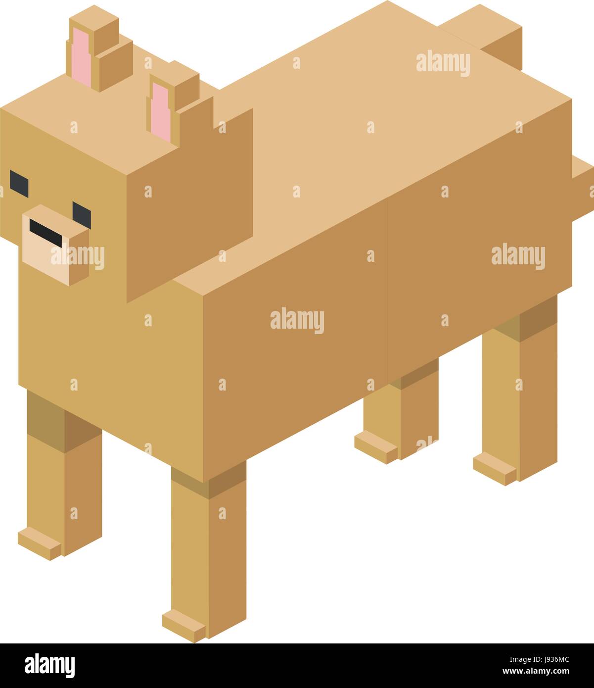 modular farm animal plastic lego toy blocks and bricks Stock Vector ...