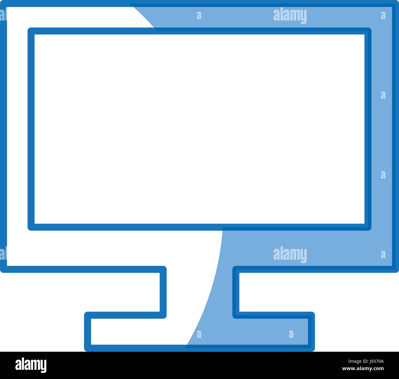 screen computer monitor. computer display device Stock Vector Image ...