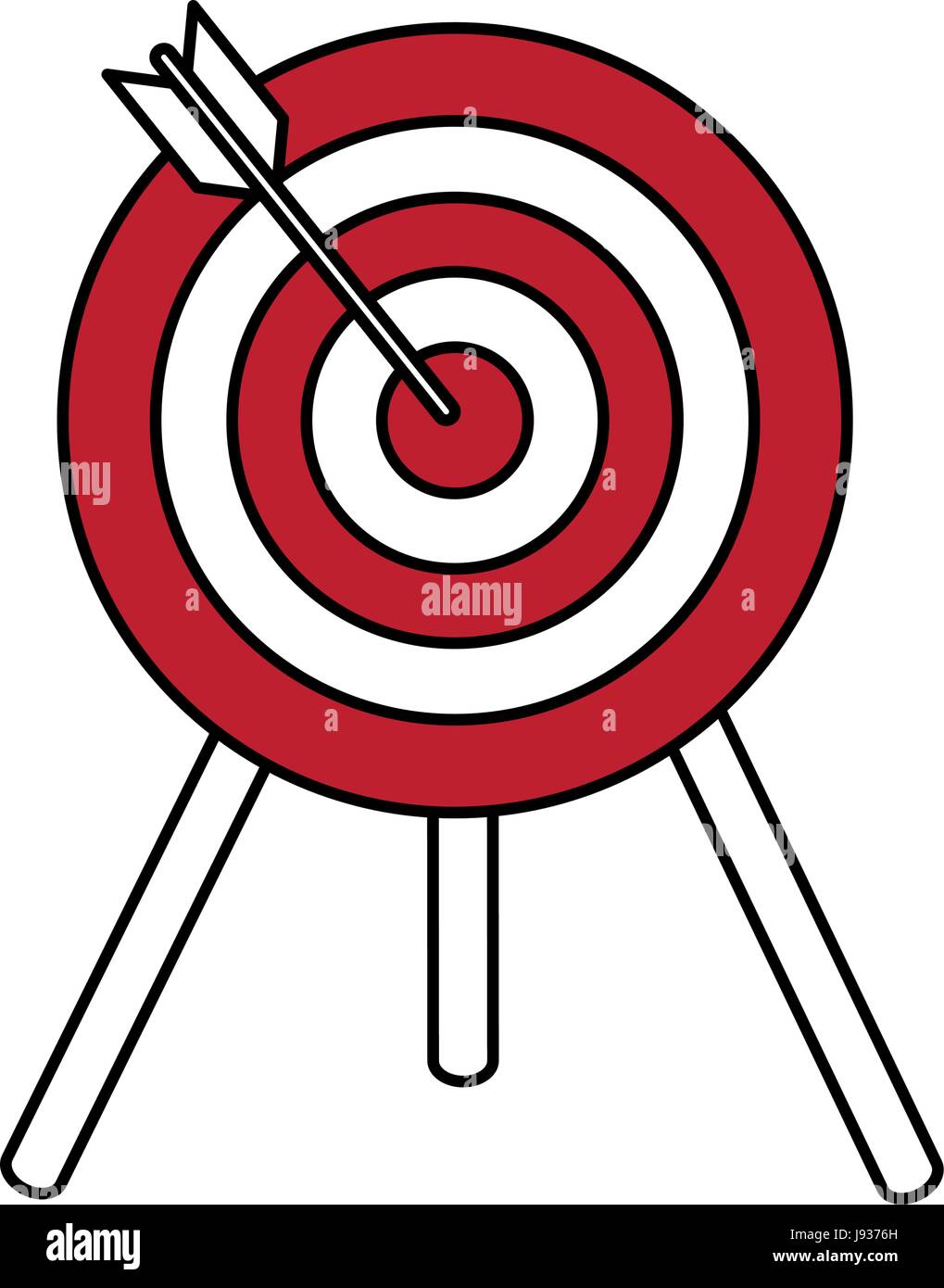 Flat line target design Stock Vector Image & Art - Alamy