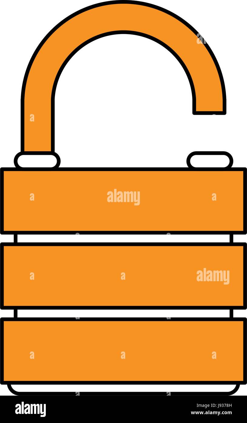 Unlocked lock design Stock Vector Image & Art - Alamy