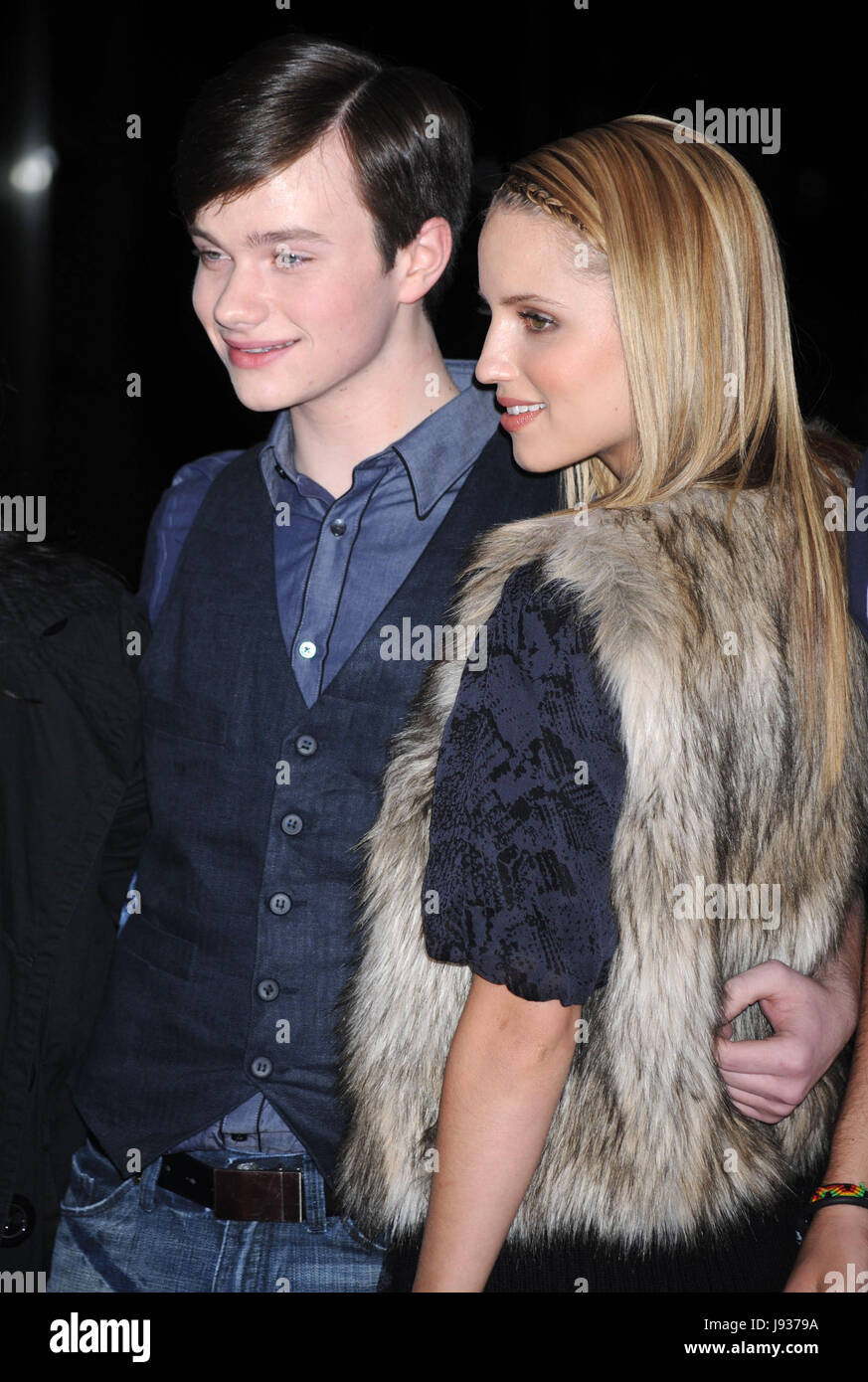 Chris Colfer and Dianna Agron at the Glee Season One cd release at ...
