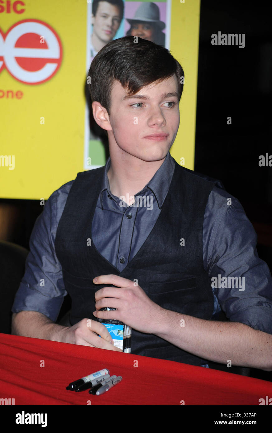 Chris Colfer at the Glee Season One cd release at Borders Columbus ...