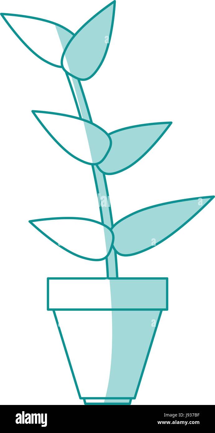 Green plant teal Stock Vector Images - Alamy