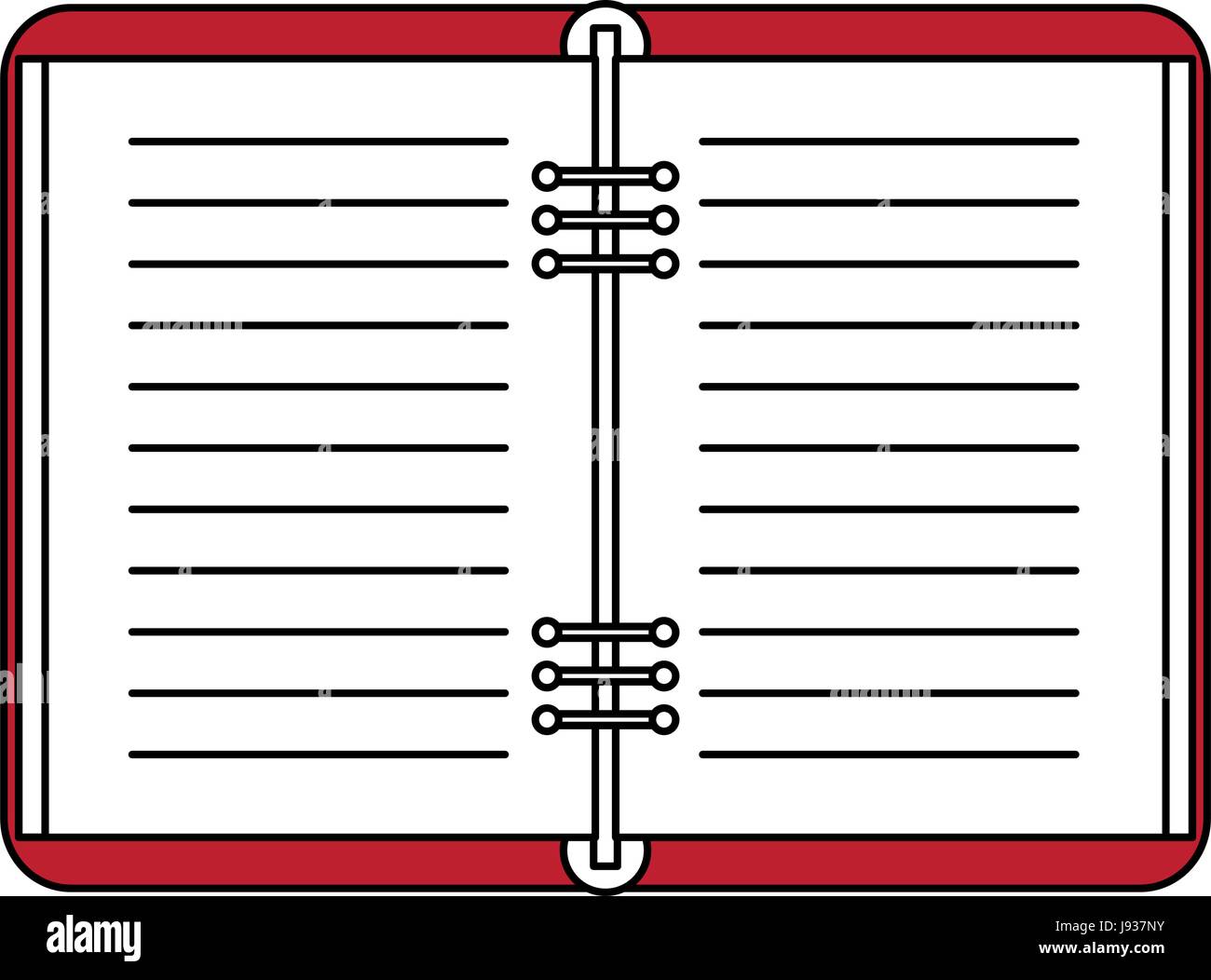 Notebook vector illustration Stock Vector Image & Art - Alamy